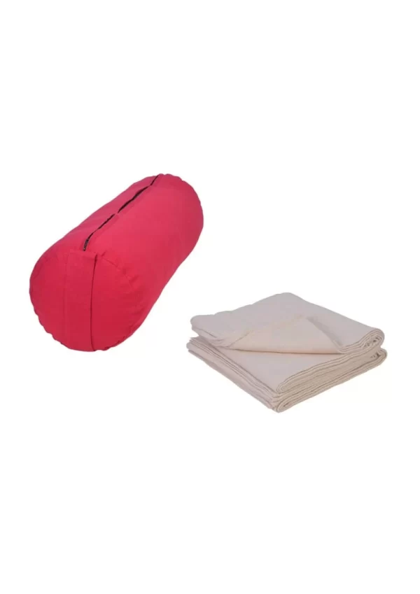 Round bolster and yoga blankets Yoga bolsters - YOGA-NATION
